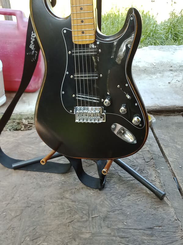 Custom Made Strat Style 2022 Satin Antique Black | Reverb UK