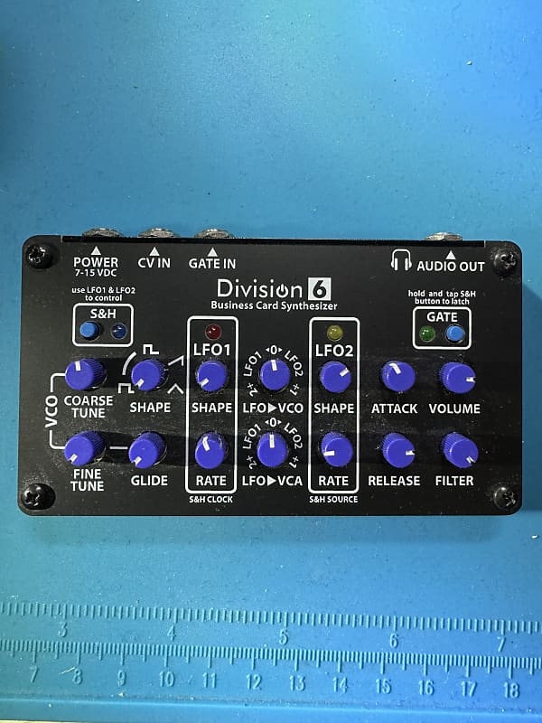 Division 6 Business card synthesizer 2022 - Black | Reverb