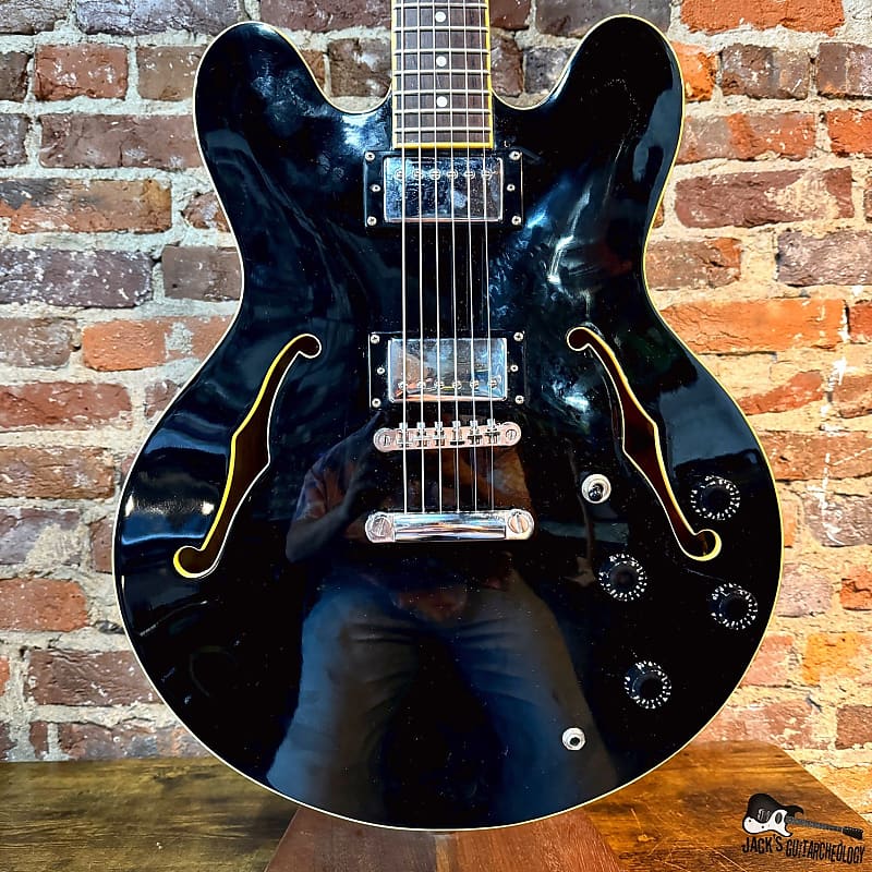 SX Guitars GG-5 Semi-Hollow Electric Guitar (2010s - Black) | Reverb