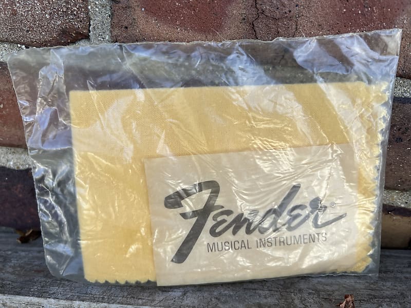 Vintage Fender Polishing Cloth Late 1960’s For Guitar & Bass | Reverb