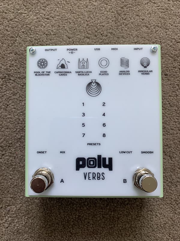Poly Effects Verbs Reverb Pedal - Green | Reverb