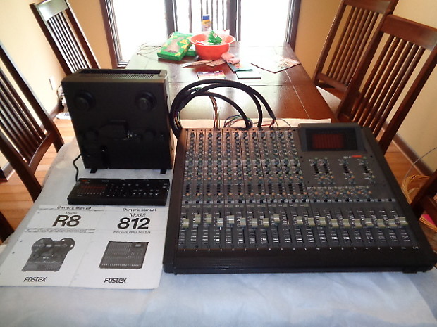 Fostex R8 Recorder and Companion Mixing Console 1995 Black | Reverb
