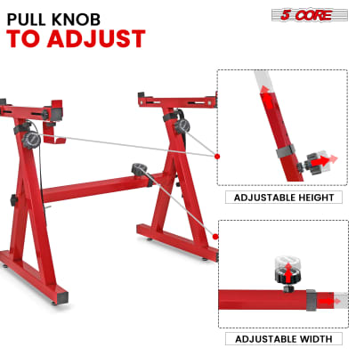 5Core Keyboard Stand Z Style Height Width Adjustable Portable | Reverb