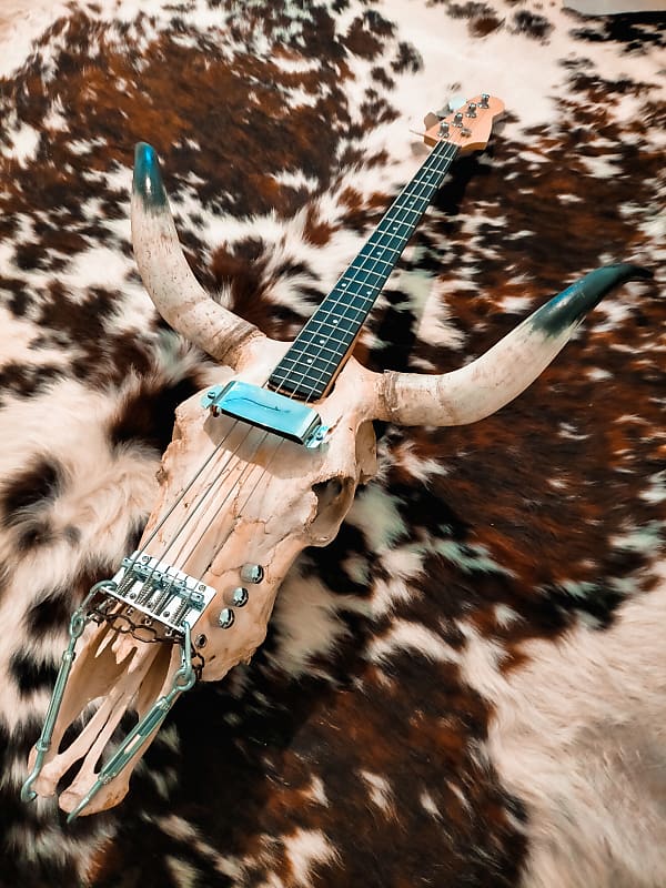 MADE TO ORDER Handmade Cow Skull Bass 2022 | Reverb