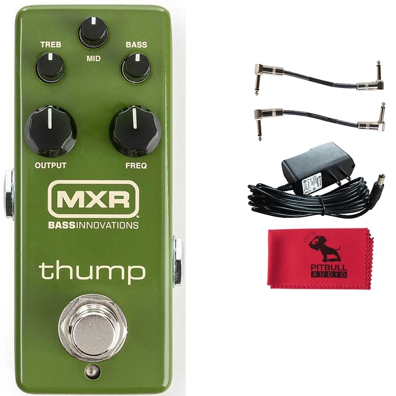 MXR M281 Thump Preamp EQ Mini Bass Effects Pedal w/ Power | Reverb