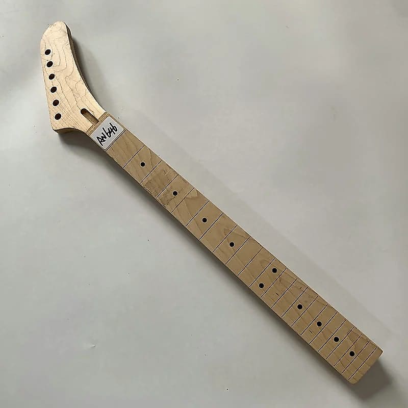 Unfinished Banana Headstock Guitar Maple Wood Neck | Reverb