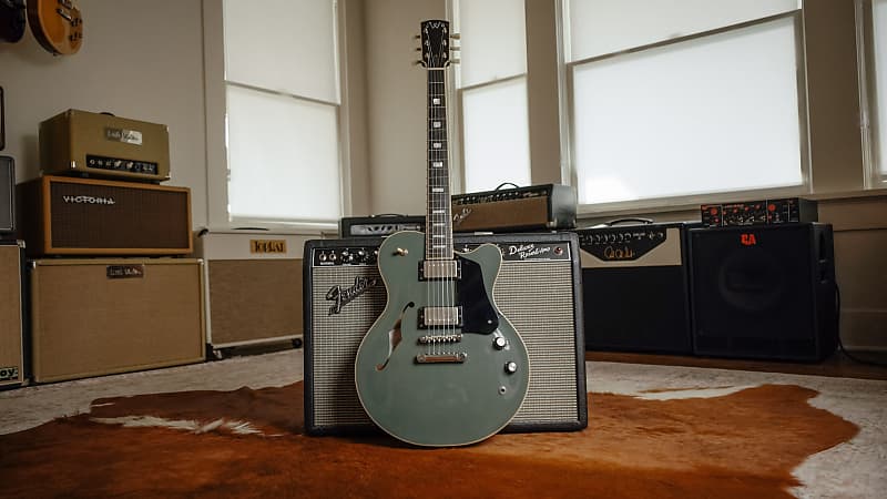 Josh Williams Guitars Stella Semi-Hollow in Oxford Gray 2023 | Reverb