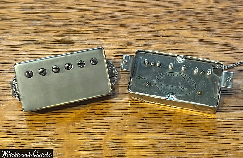 Ron Ellis Bette PAF Humbucker Pair - Aged Nickel Covers | Reverb