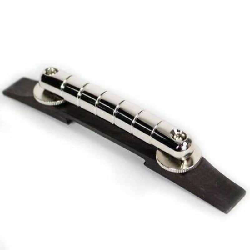 GRETSCH - Bridge Assembly Rocking Bar Chrome with Ebony base | Reverb