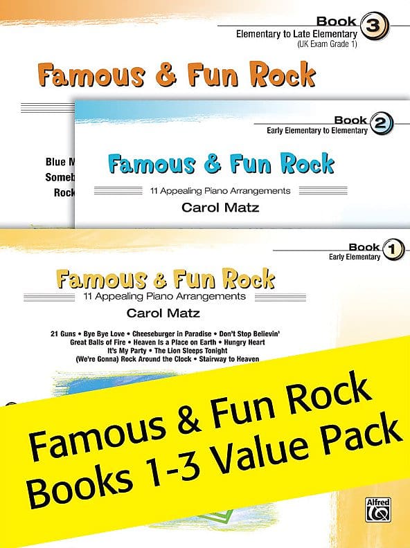 Famous & Fun Rock 1-3 (Value Pack) | Reverb