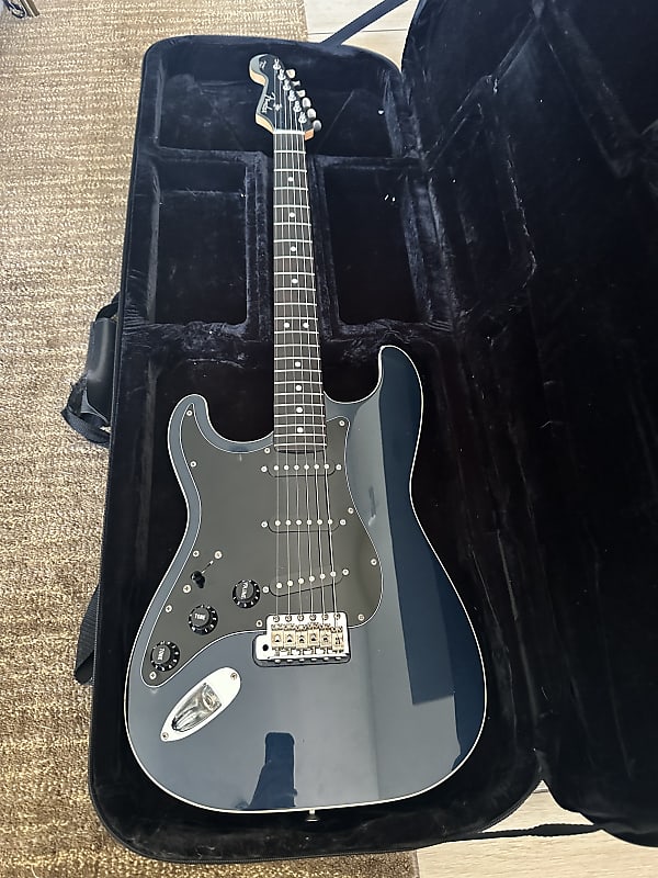 Fender Left handed Areodyne Stratocaster - Gunmetal blue w/ | Reverb