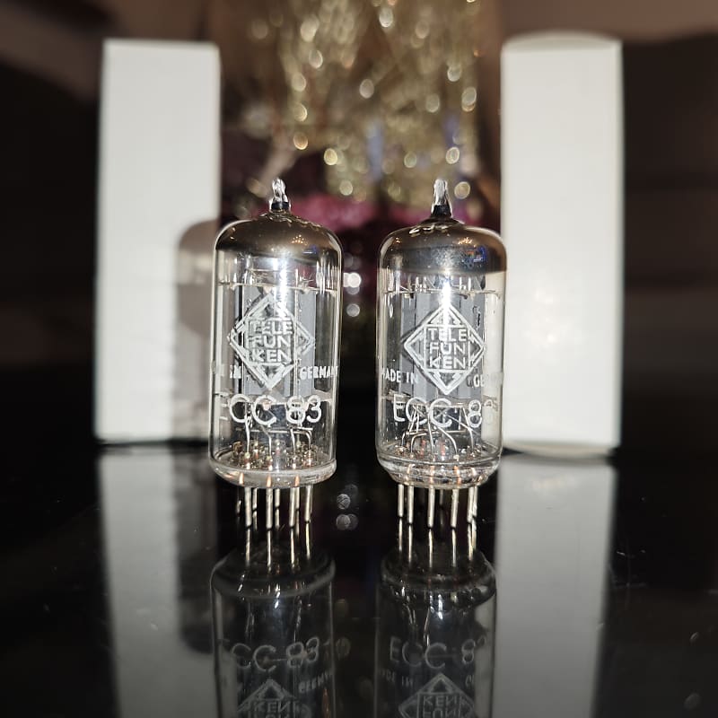 Telefunken ECC83 12AX7 year 1956/57 early type 17mm ribbed | Reverb UK