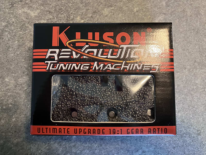 Kluson Revolution Locking Tuners 3x3 Pearloid keystone button | Reverb