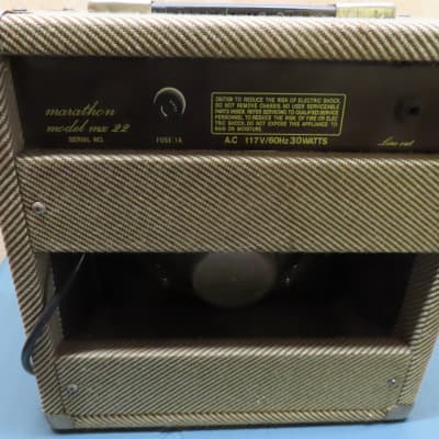 Marathon MX 22 1980's - Tweed -Great practice, recording amp | Reverb
