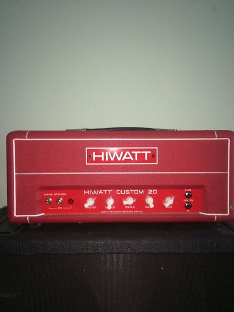 Hiwatt Custom 20 head 2000's Red | Reverb