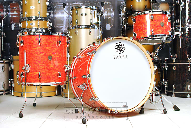 Sakae Trilogy 3pc Rock Drum Set Mod Orange - Clearance Deal | Reverb