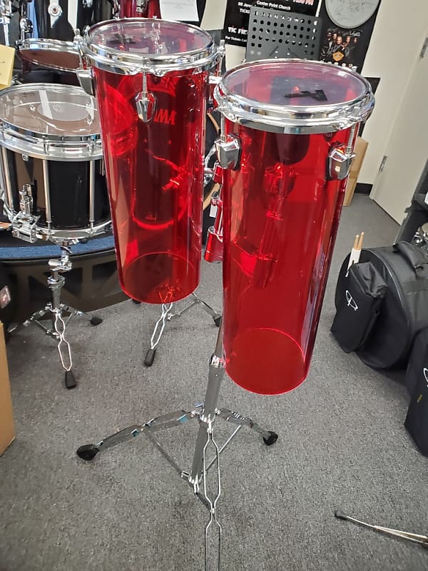 RL Drums Octoban set/stand 2023 - See Thru Red | Reverb