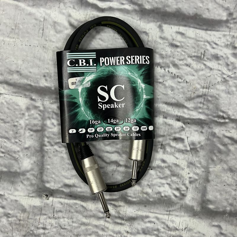 CBI 14-Gauge 1/4" Speaker Cable - 3' | Reverb