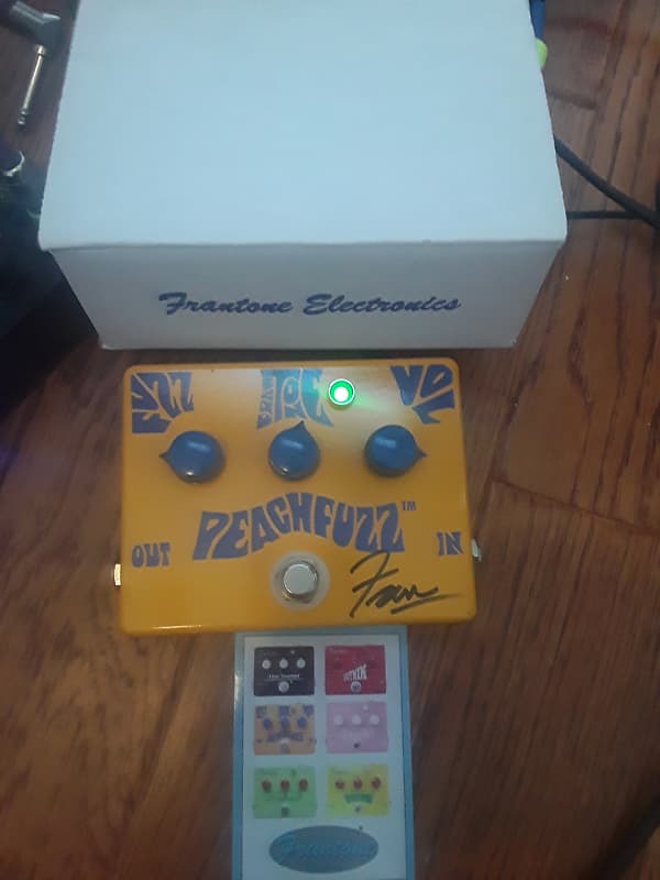 Frantone PEACHFUZZ SIGNED BY FRAN w/ BOX Orange With Blue | Reverb