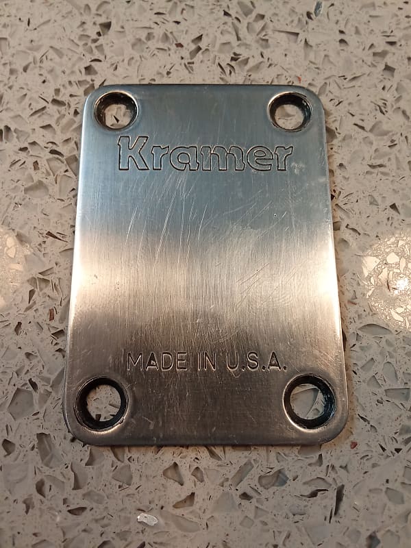 Kramer neck plate Early-mid 80s blank | Reverb
