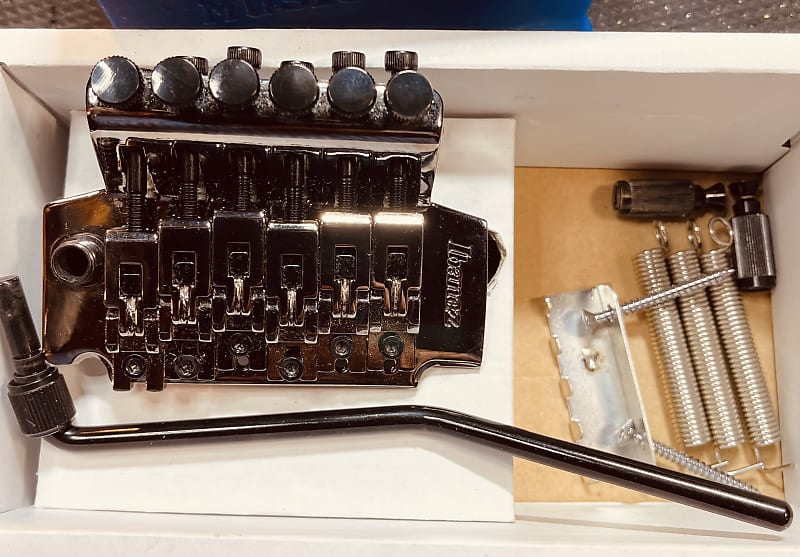 Ibanez double locking tremolo bridge 2022 - Cosmo black | Reverb