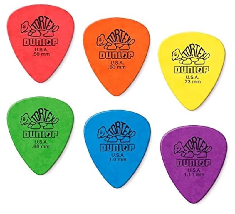 Dunlop Tortex Guitar Picks 6 pack variety | Reverb