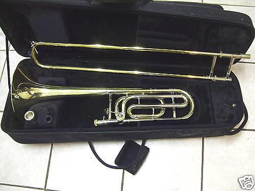 New Trigger trombone with hard case and mouthpiece | Reverb