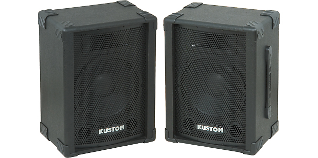 Pair of Kustom KPC-10 10" Speaker Cabinet with Horn | Reverb