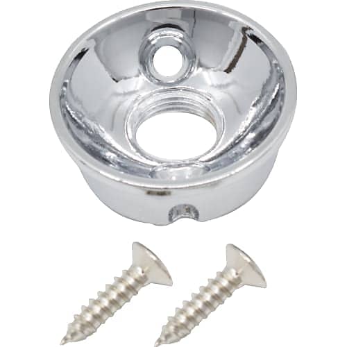 Jack Plate - Electrosocket, for Tele, chrome plated brass | Reverb UK