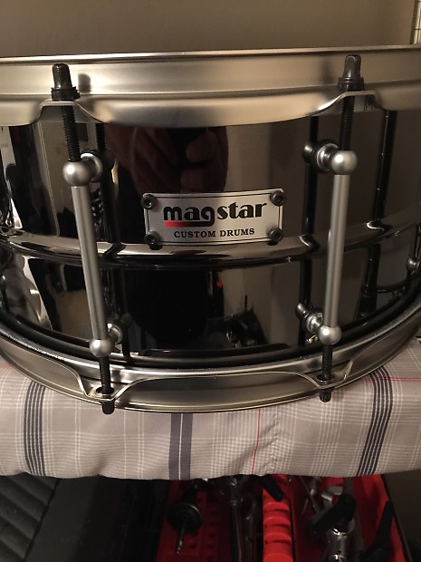 Magstar Custom 1.2mm Black Brass Snare 6.5x14 With DW Satin | Reverb