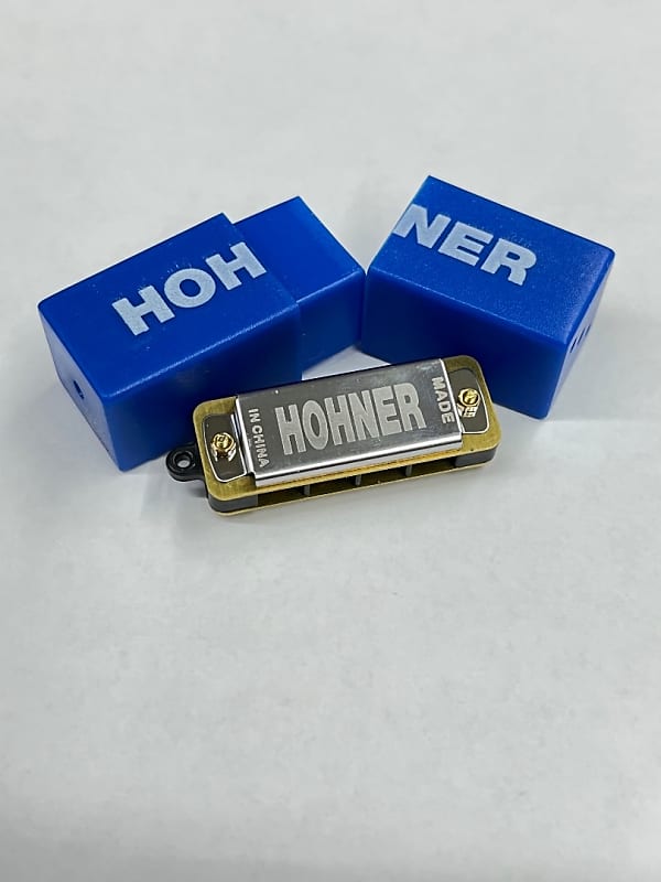 Playable Hohner Mini Harmonica Key of C Model # 38-C in Blue | Reverb