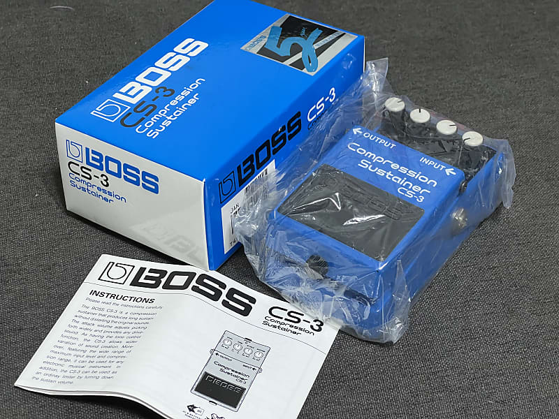 Boss CS-3 Compressor / Sustainer Pedal - Mint w/ Box & Docs | Reverb