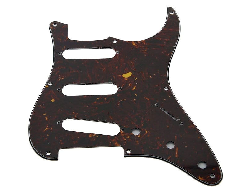 * NEW Dark Brown Tortoise Stratocaster PICKGUARD for Fender | Reverb