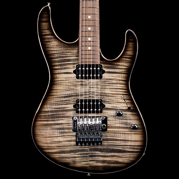 Suhr Modern Pro with 2 PAF Superstrat Charcoal Burst NAMM | Reverb