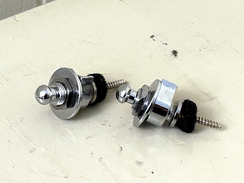 Fender Strap Locks 2 sets Chrome | Reverb