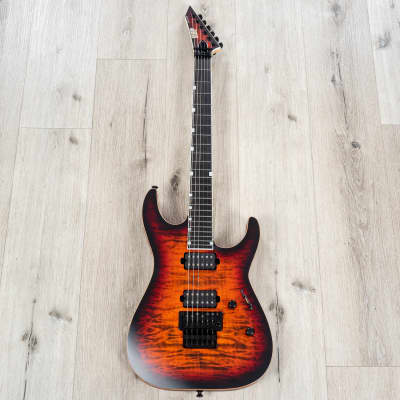 ESP USA M-II DX FR Guitar, Quilted Maple Top, Seymour Duncan | Reverb