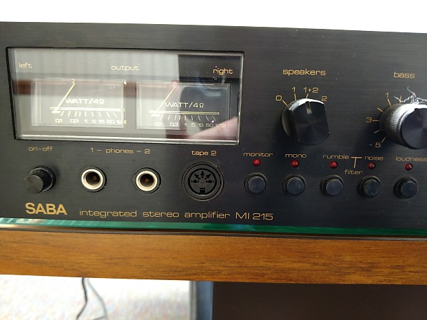 Saba M 215 Integrated Amp 1984 black | Reverb