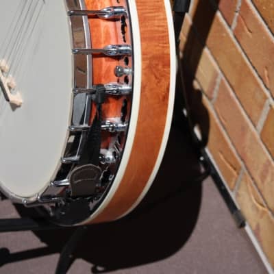 Mastercraft 5-String Burled Maple Resonator Banjo with | Reverb