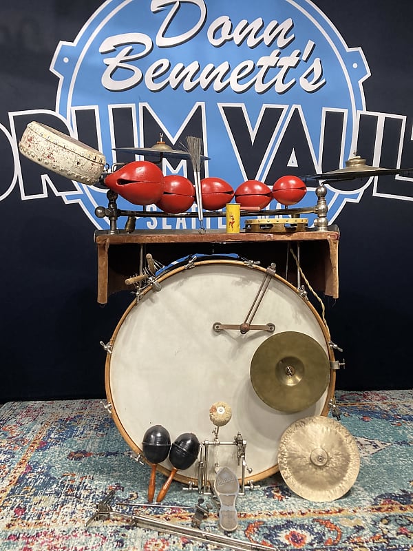 Ludwig 1920s-30s Drum Outfit, Trap Table and full set of | Reverb