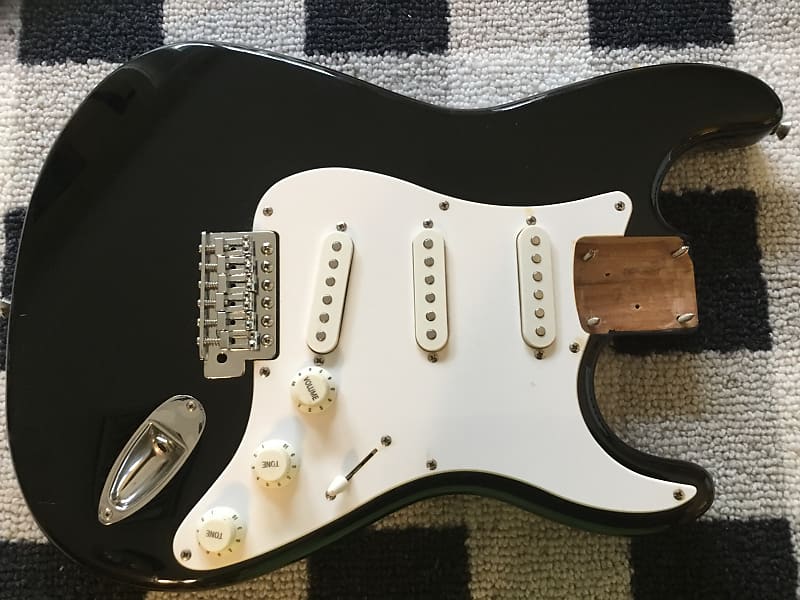 Squier Affinity Stratocaster Body 2003 Black | Reverb