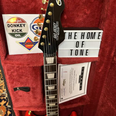Joe Doe Guitars by Vintage Jockey in Gas Pump Red Limited | Reverb