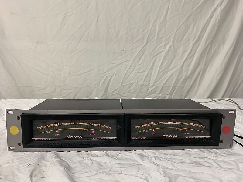 Pair of Dorrough Analog LM-40N Luminance Meters Rack Mounted | Reverb