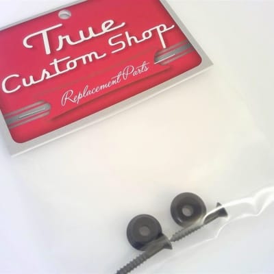 True Custom Shop® Black Strap Buttons for Gibson Les Paul | Reverb