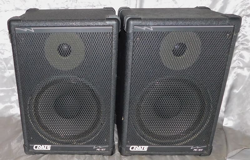 Crate PE-10T PA DJ band speakers pair | Reverb