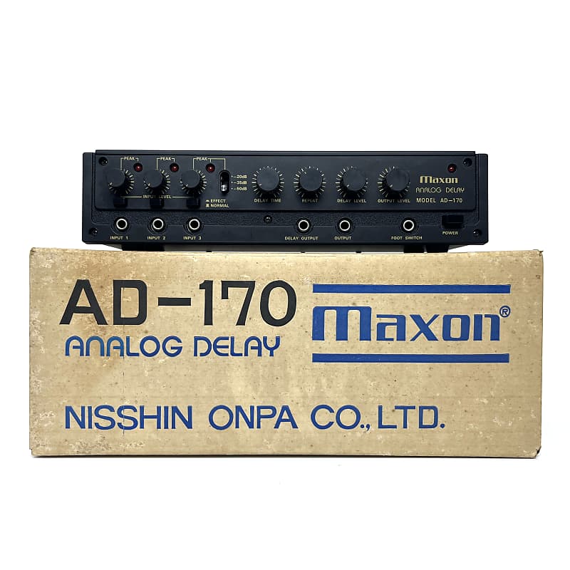 Maxon AD170 ANALOG DELAY UNIT 80S VINTAGE BOX BBD MN3005 | Reverb
