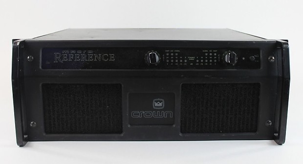 Crown Macro Reference Stereo Power Amplifier Amp | Reverb