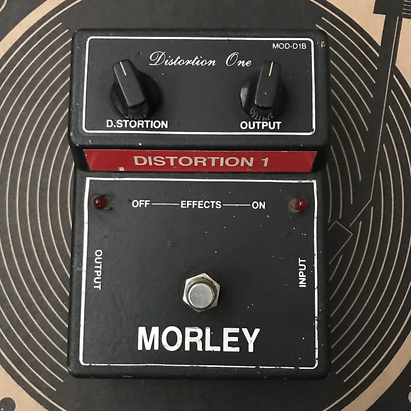 Vintage Morley Distortion One MOD-D1B Pedal USA made Black | Reverb