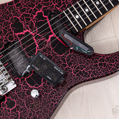 1990s ESP Custom Shop SH Superstrat Pink Crackle, George | Reverb