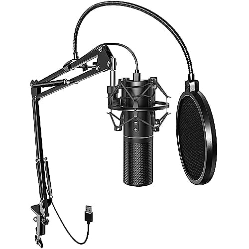 TONOR USB Microphone Kit, PC Microfono Bundle with Boom Arm | Reverb