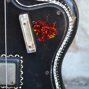 Vintage 1966 Supro Taurus Bass Guitar & OHSC Very Unique | Reverb